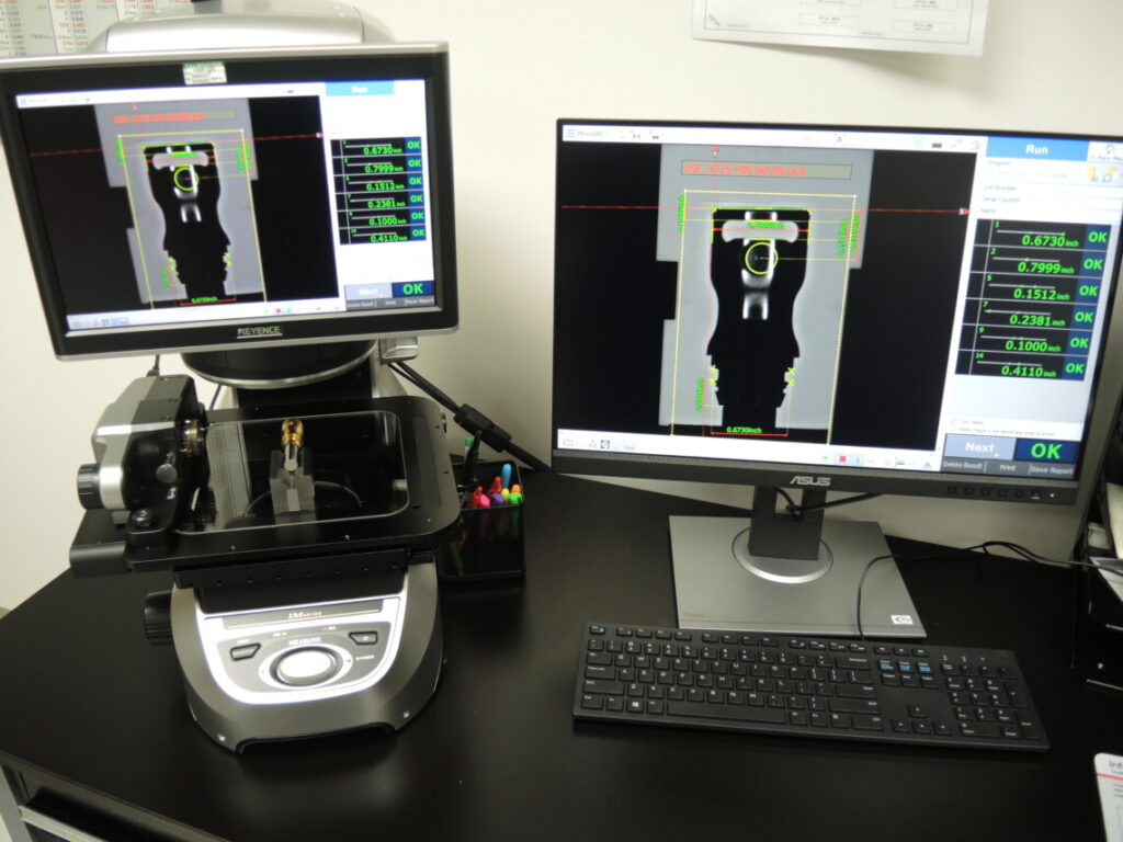 Vision Systems, Keyence IM-8020 & IM-7520 - Oakdale Precision, Inc.